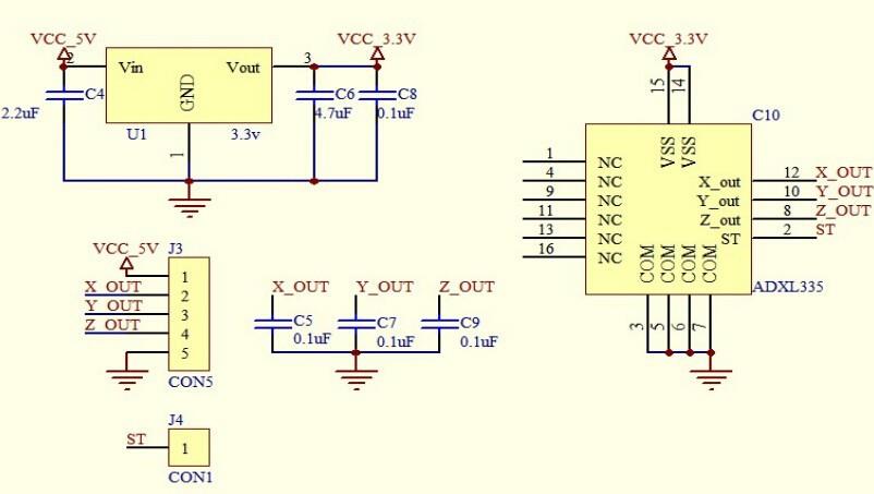 Gy61 Adxl335 Analog 3 Axis Accelerometer Arduino Sensor Module