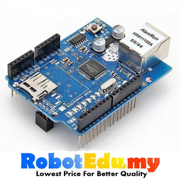 Arduino Ethernet W5100 Wifi Internet Shield IoT with micro SD card slot