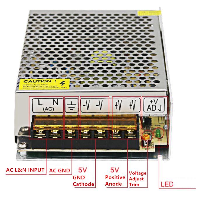 [PSU]AC to DC 50W 5V 10A CCTV Alarm LED Switching Power Supply Adapter